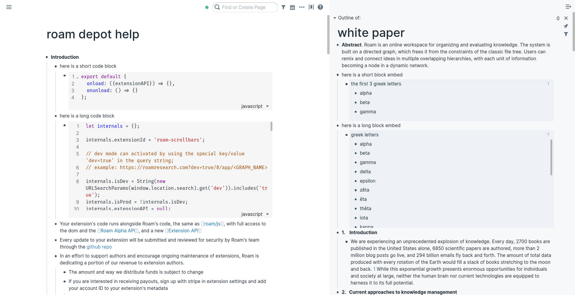 GitHub - paulovieira/roam-scrollbars: a Roam Research extension to show ...