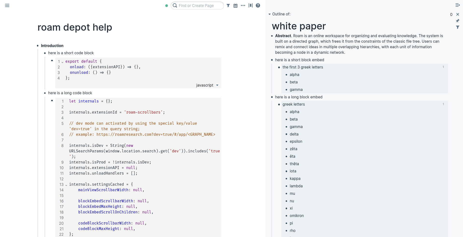 GitHub - paulovieira/roam-scrollbars: a Roam Research extension to show ...