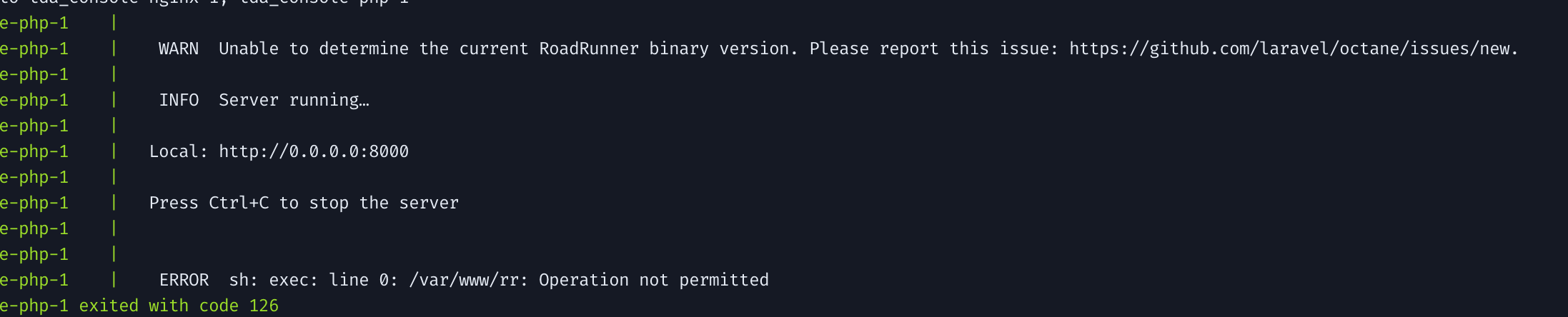 rr binary has wrong permissions after downloading · Issue #610 · laravel/octane · GitHub