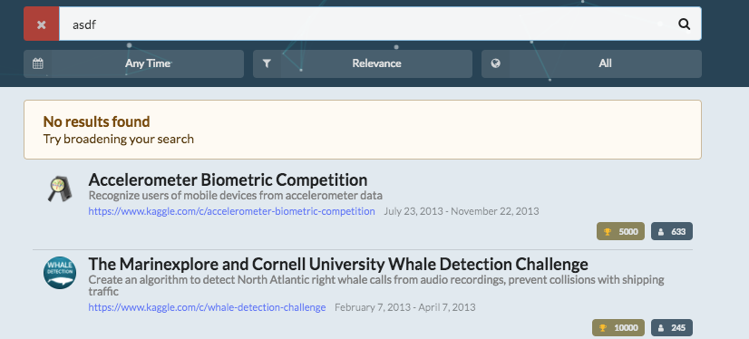 Make it more clear that we're showing default search results · Issue #65 · codalab/chahub · GitHub