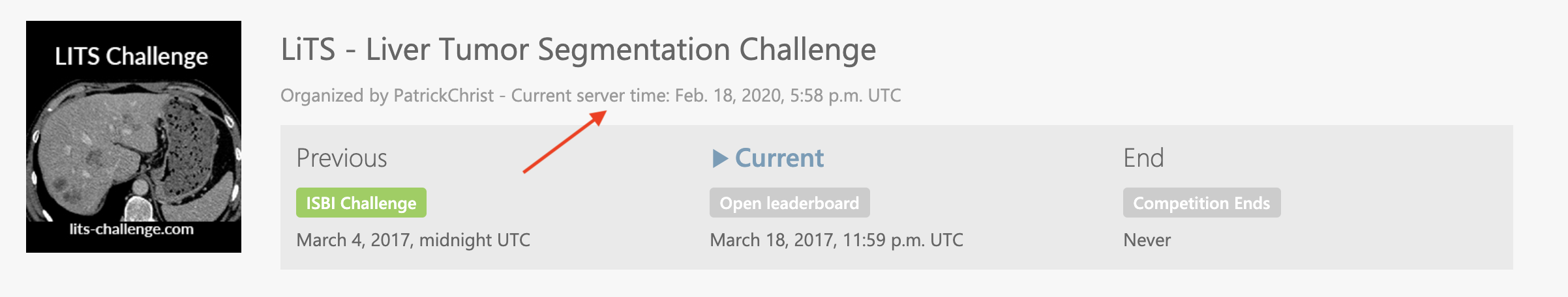 Add current server time to comp detail page · Issue #268 · codalab/codabench · GitHub