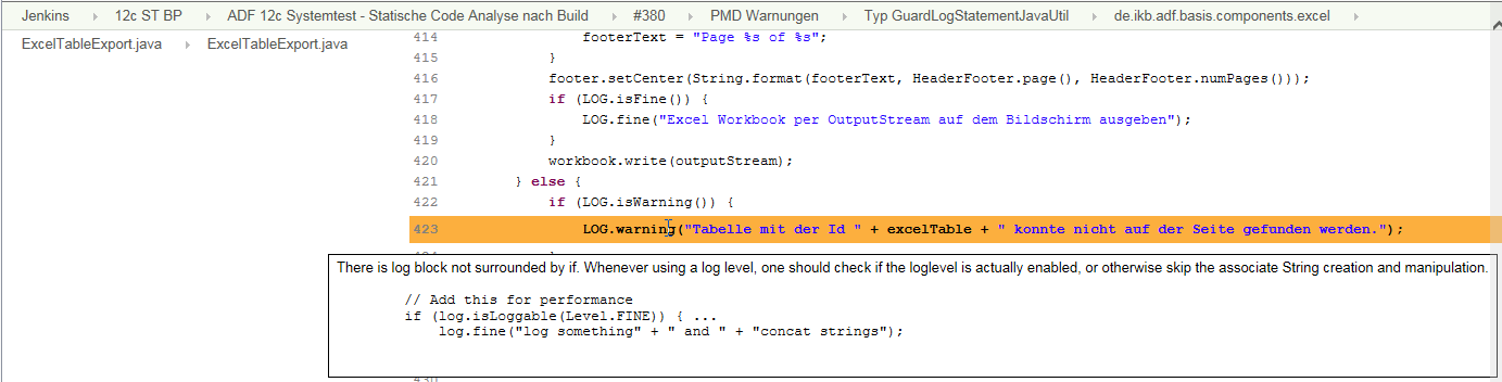 [java] GuardLogStatementJavaUtil gives false positive with LOG.isWarning · Issue #460 · pmd/pmd ...