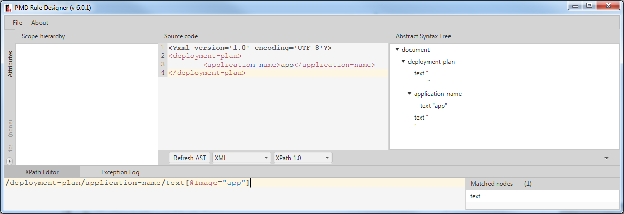 Xml Jaxen Xpath Function Text Does Not Return An Result For A Rule