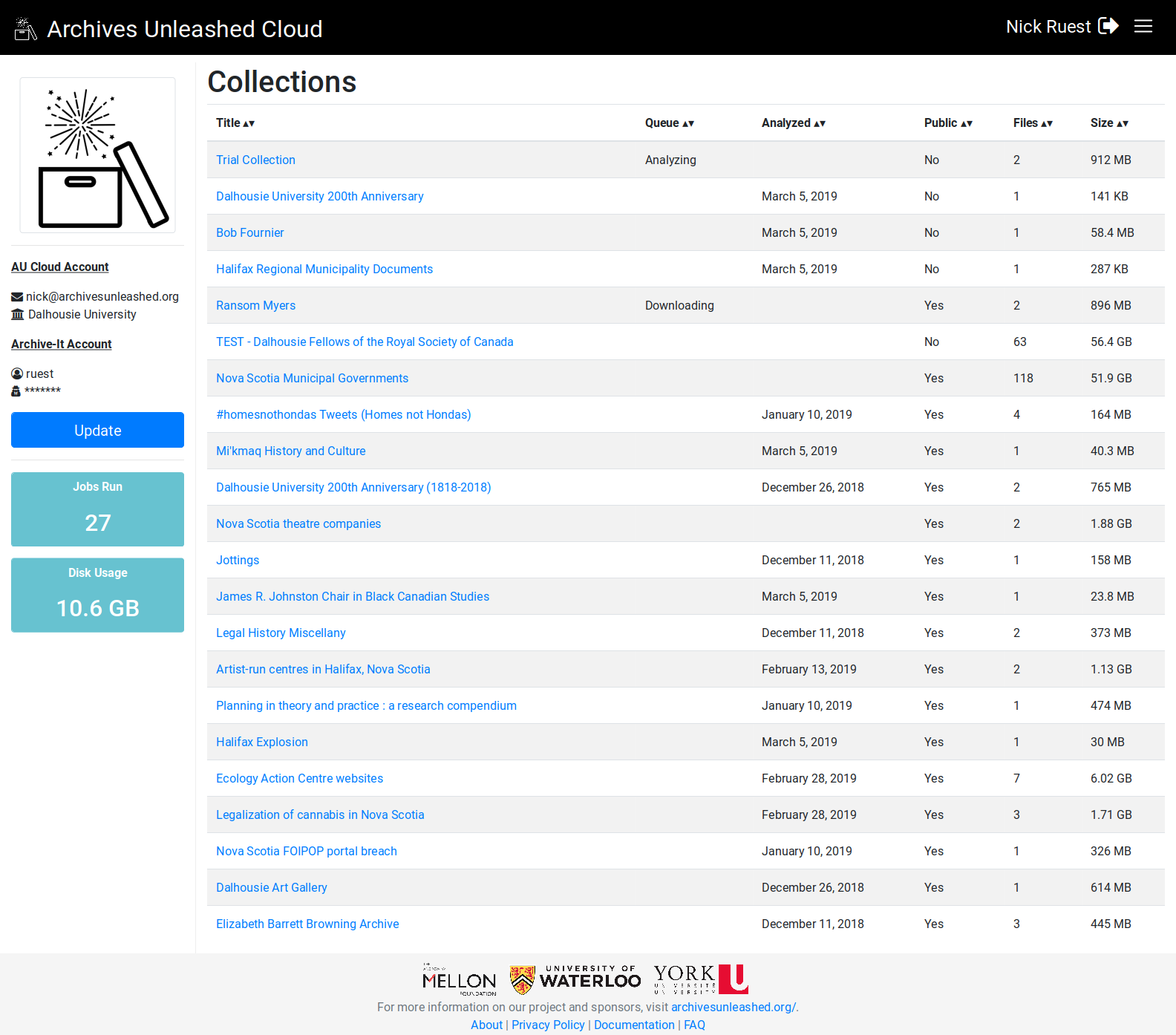 Show Status of Collection Progress in Collections Window · Issue #270 · archivesunleashed/auk ...