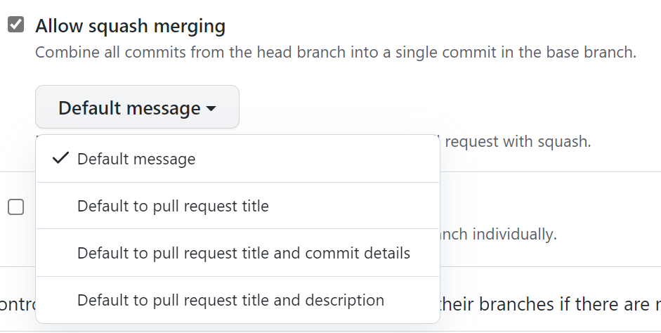 Repo squash merge option? · Issue #6624 · open-telemetry/opentelemetry ...