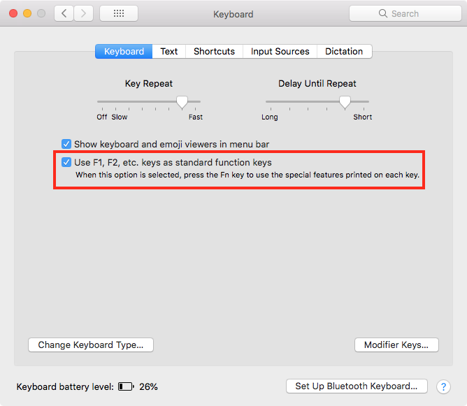 F14 and F15 on a full-sized Mac keyboard unexpectedly invoke display ...