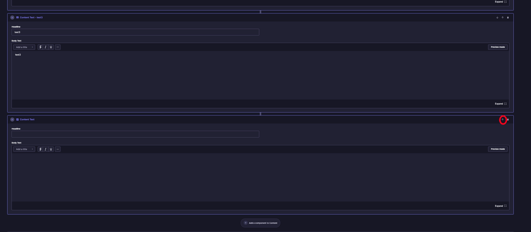 Reordering with empty block in Dynamic Zone cause content issues · Issue #15064 · strapi/strapi ...