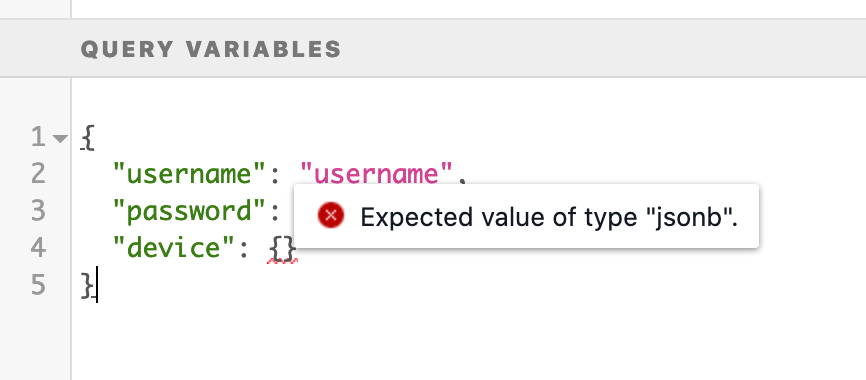 Graphiql In Console Does Not Correctly Handle Jsob Variables · Issue 5055 · Hasura Graphql