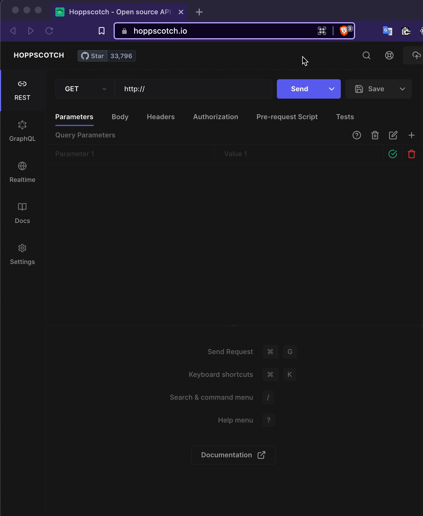 [bug]: Handling request to empty url · Issue #1968 · hoppscotch/hoppscotch · GitHub