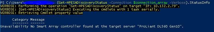 No SmartArray controller found, using E208i · Issue #55 · HewlettPackard/PowerShell-ProLiant-SDK ...