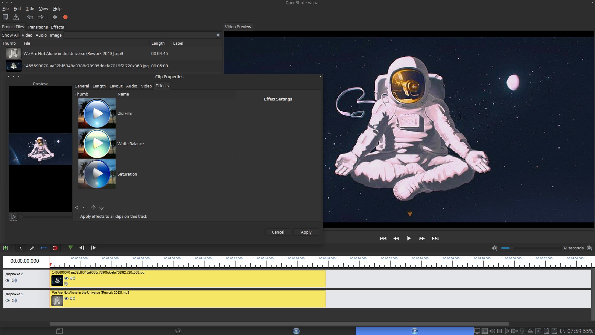 Effects are lost in legacy project · Issue #5151 · OpenShot/openshot-qt · GitHub