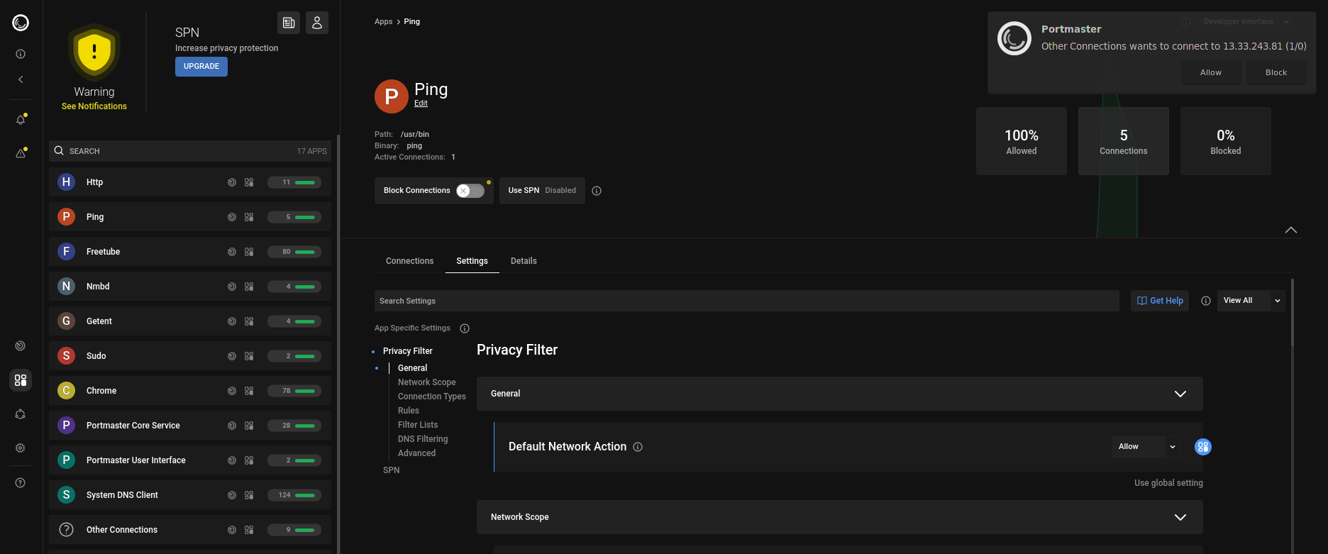 Ping.exe shows as Unidentified App and is blocked · Issue #890 · safing ...