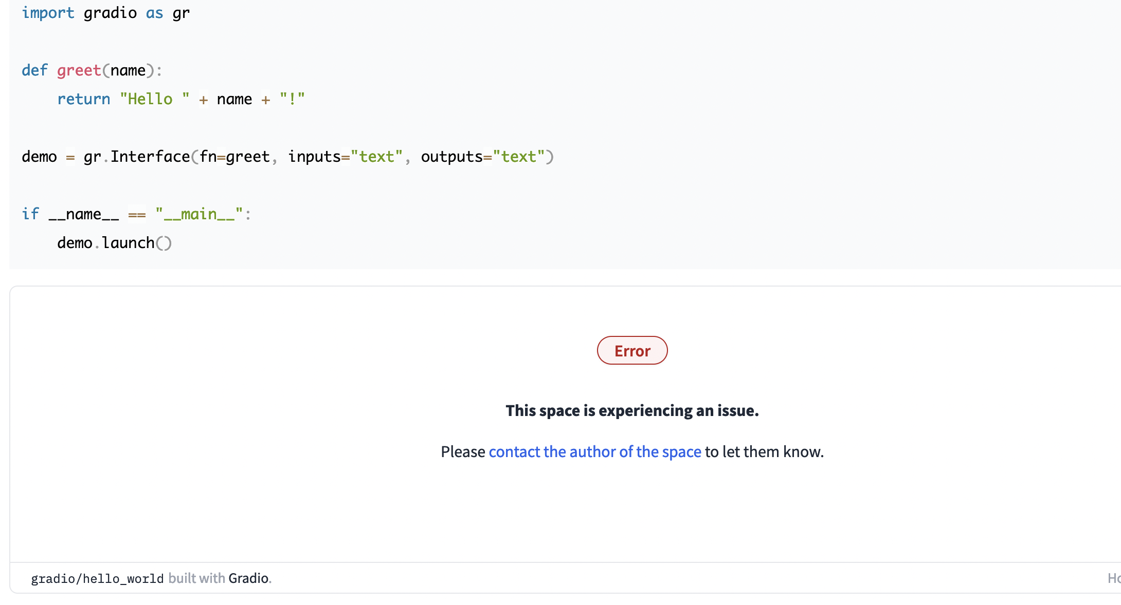Error for examples on website · Issue #5452 · gradio-app/gradio · GitHub