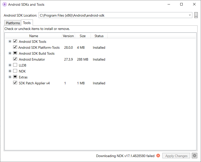 Can not install NDK · Issue #2429 · dotnet/android · GitHub
