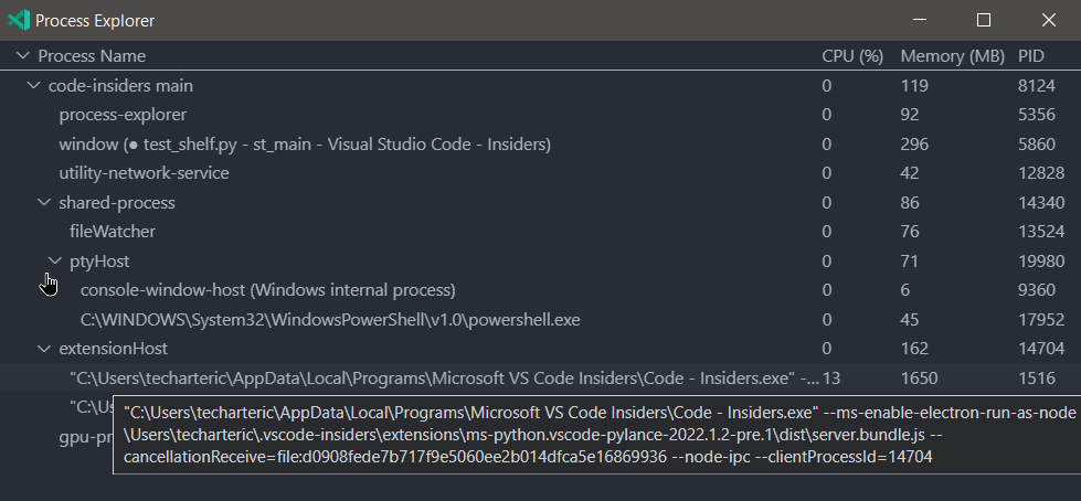 Pylance stuck in endless loop, causing high CPU load · Issue #1368 · microsoft/pylance-release ...