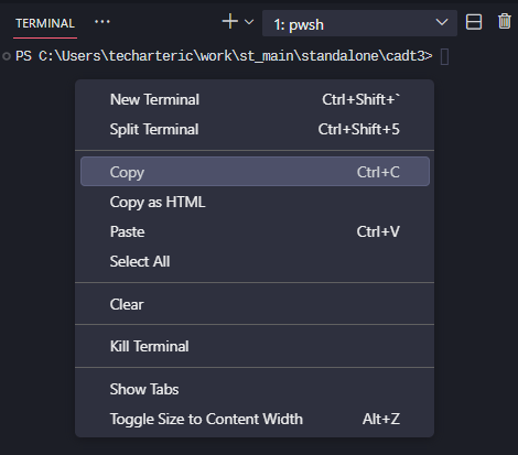 Edit "Terminal: Copy Selection" shortcut from "Ctrl+Shift+C" to "Ctrl+C" not working · Issue ...