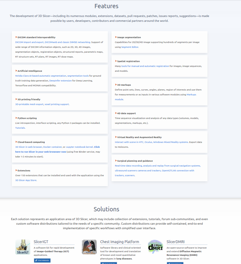 Move "Solution" between "What is Slicer" and "Features" · Issue #44 · Slicer/slicer.org · GitHub