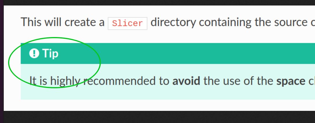 Update or improve them to support rendering of all admonition types · Issue #6919 · Slicer ...