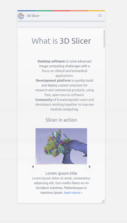 Fix header for mobile version · Issue #41 · Slicer/slicer.org · GitHub