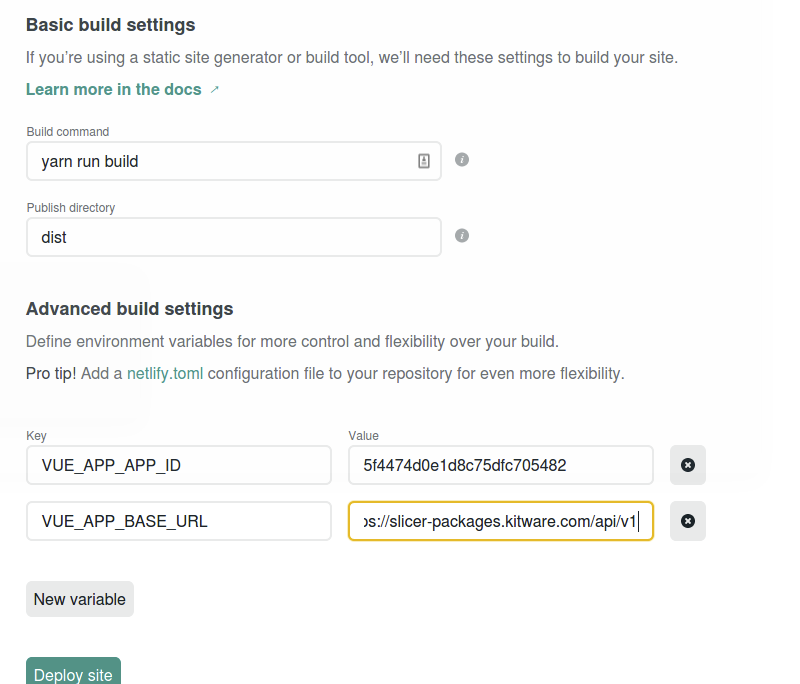 Create netlify project · Issue #4 · KitwareMedical/slicer-extensions-webapp · GitHub