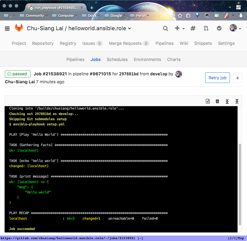 How to show color on GitLab CI ? · Issue #24 · ansible-tw/AMA · GitHub