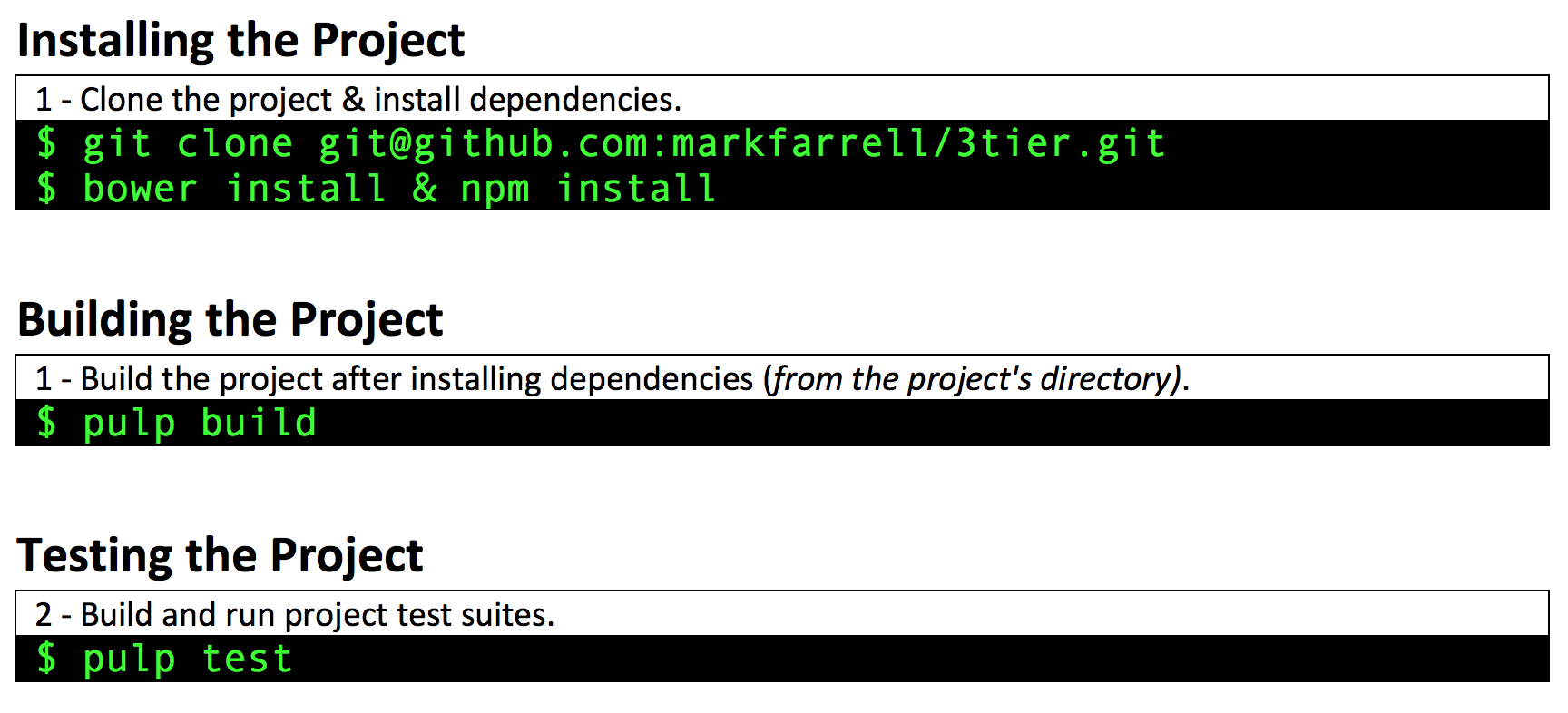 Building & Installation · Issue #6 · markfarrell/3tier · GitHub