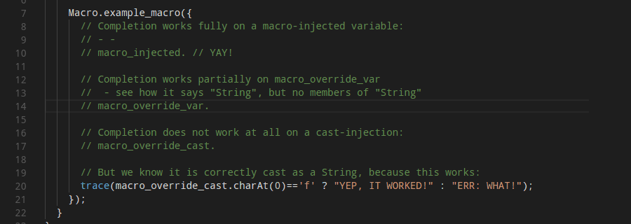 Incorrect completion, only when code is generated by a macro · Issue #7114 · HaxeFoundation/haxe ...