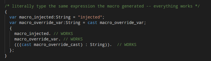 Incorrect Completion Only When Code Is Generated By A Macro · Issue 7114 · Haxefoundationhaxe 