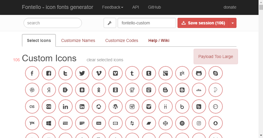 Why "Payload Too Large"? · Issue #642 · fontello/fontello · GitHub