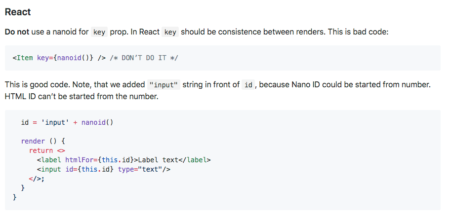 Documentation Helps · Issue #125 · ai/nanoid · GitHub