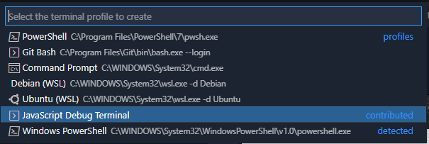 Contributed profiles should show up in new terminal dropdown · Issue #121860 · microsoft/vscode ...