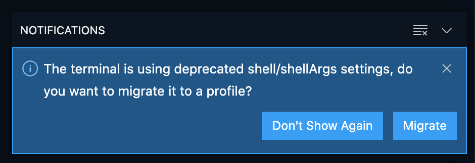 Shell migration message not shown once per window reload · Issue ...