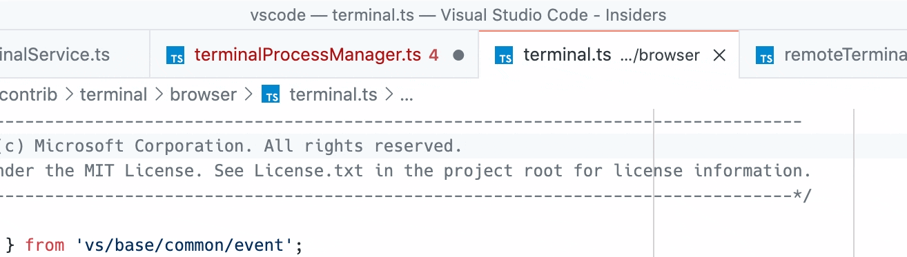 Don't show `x` for currently opened files under "recently opened" in ...