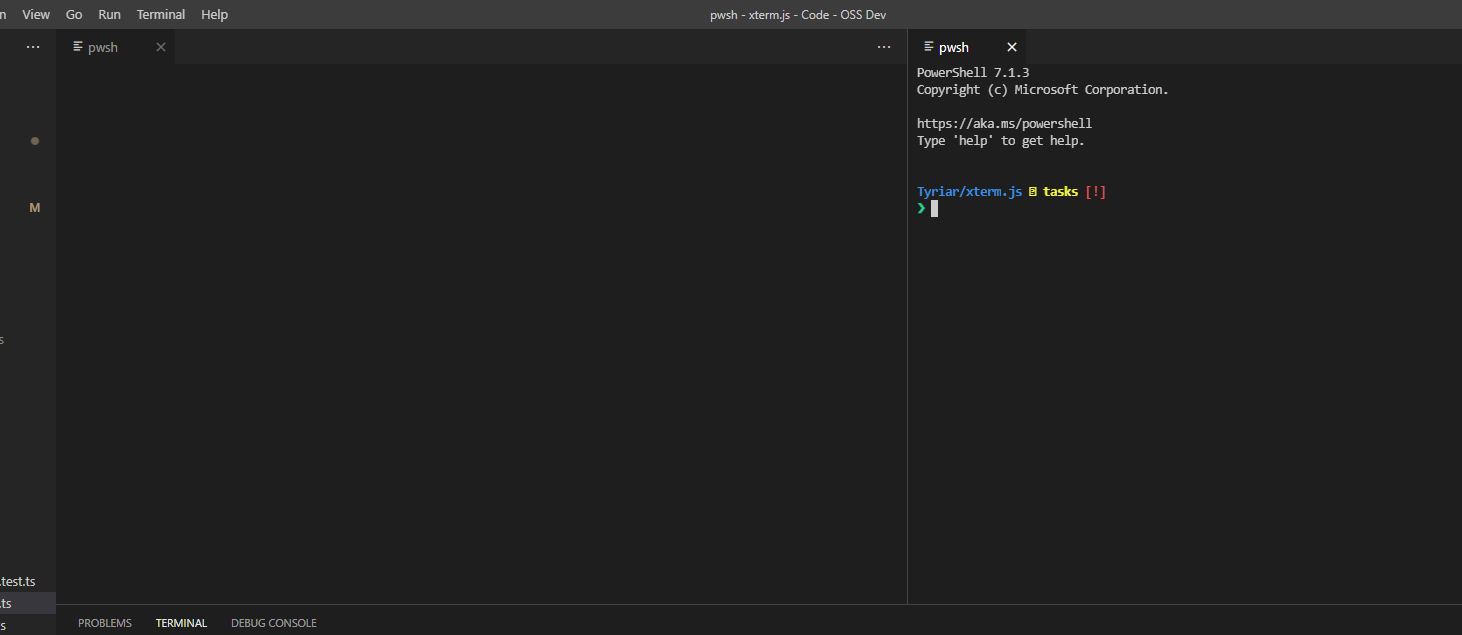 Splitting terminal editor will break the original editor · Issue #126836 · microsoft/vscode · GitHub