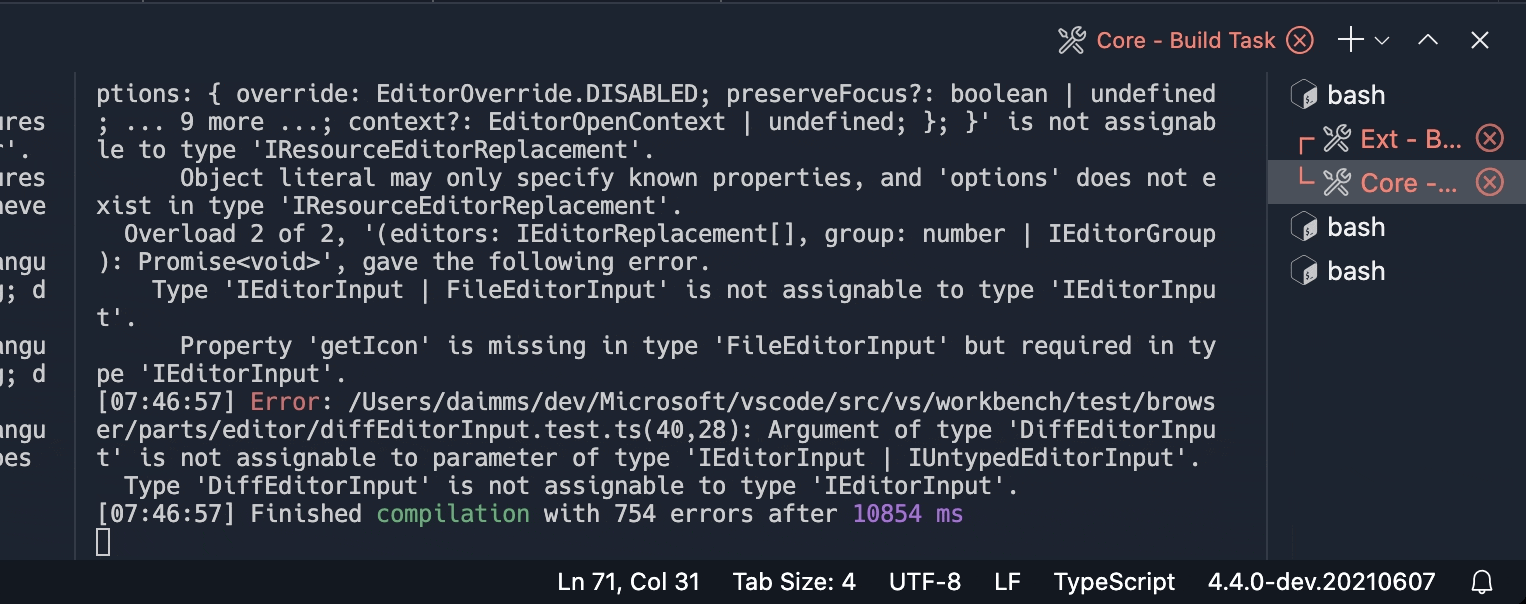 Changing terminal via keybinding isn't selecting the active terminal's tab · Issue #127000 ...