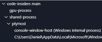 [Ctrl]+[`] to launch external terminal and attach a terminal session to ...