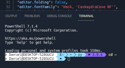 Integrated Terminal doesnt render oh-my-posh prompt properly · Issue #133187 · microsoft/vscode ...