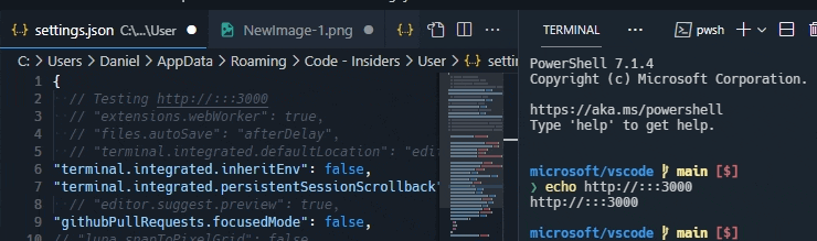 Build error messages treated as hyperlinks to the error location ...