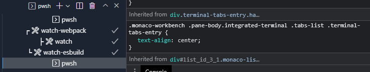 Terminal Tabs Are Centered And Don't Align · Issue #137710 · microsoft ...