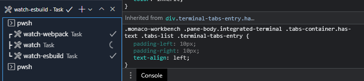 Terminal Tabs Are Centered And Dont Align · Issue 137710 · Microsoftvscode · Github