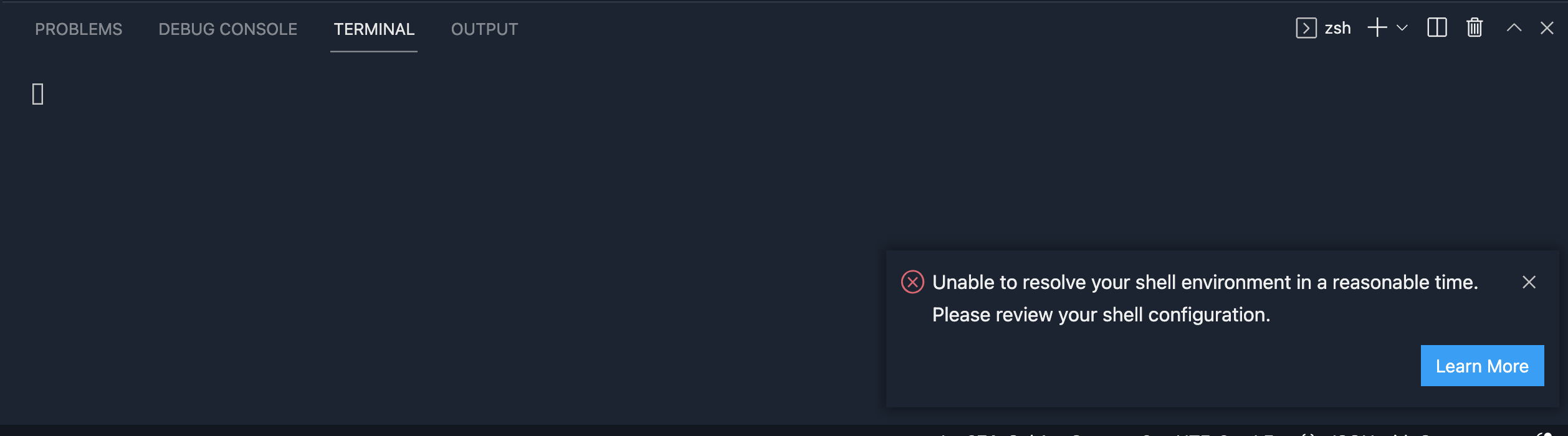 Unable to open terminal with Zsh Shell · Issue #140015 · microsoft ...