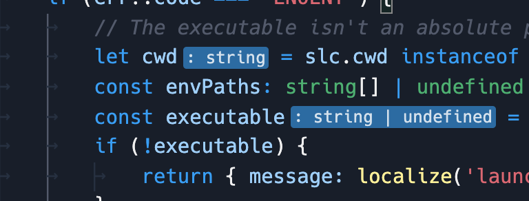 Disable inlay hint project config again · Issue #140225 · microsoft/vscode · GitHub