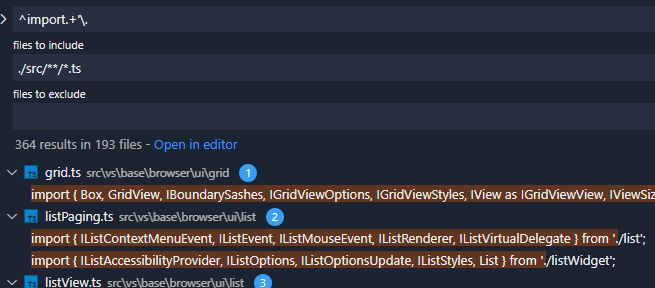 A lot of eslint warnings due to relative imports now being banned ...