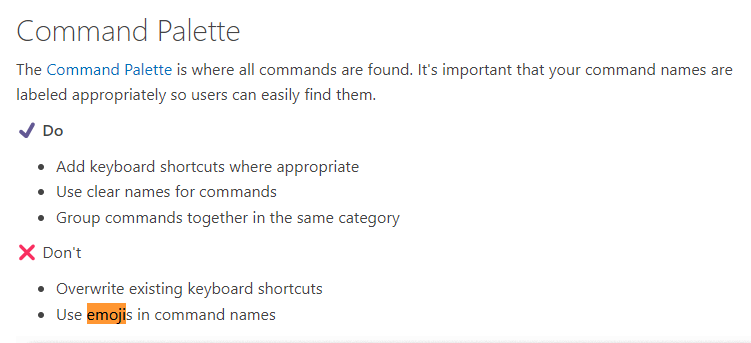 Avoid use of emoji in command names · Issue #1 · githubnext/spectrum · GitHub