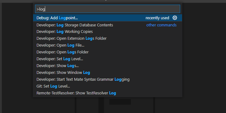 Debug: Add Logpoint and related commands should only show up when an editor is open · Issue ...