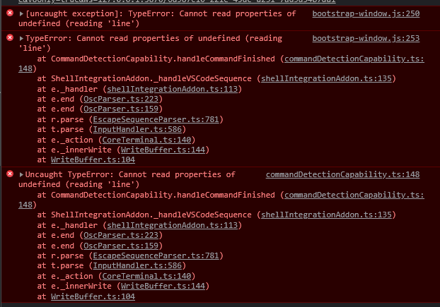 Shell integration can brick the terminal · Issue #143072 · microsoft ...