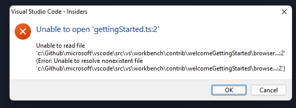 Link terminal detection behaves differently running from source from ...