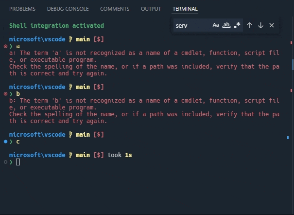 Terminal command navigation: Selecting content above current line does ...