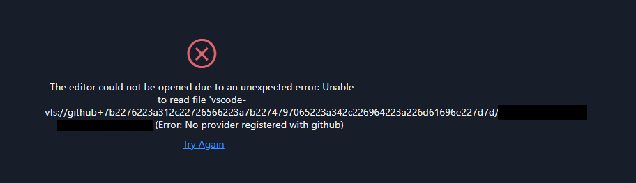 New file opening error doesn't wrap properly for very long lines ...