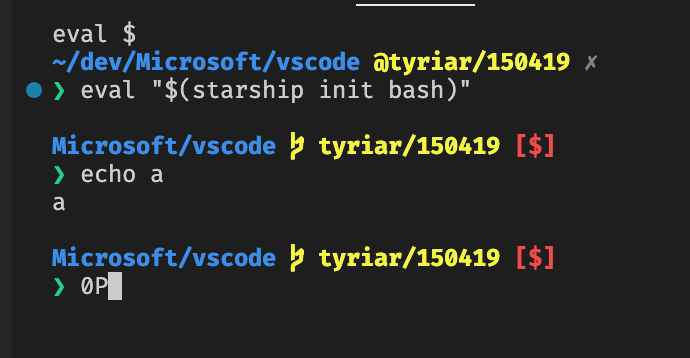Shell integration not playing nice with starship · Issue #150423 ...